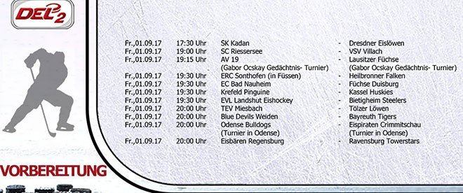 DEL2 | Intensives Testspiel-Wochenende für die DEL2-Clubs